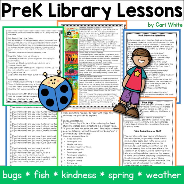 Pre-Kindergarten Spring Read-aloud Library Lessons | Librarians Teach