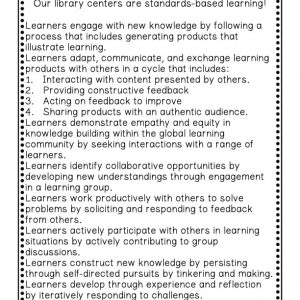 AASL Learner Standards for Makerspaces and Library Centers Printable ...