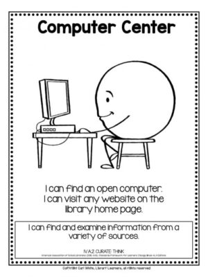 10 Library Centers Printable Signs | Librarians Teach