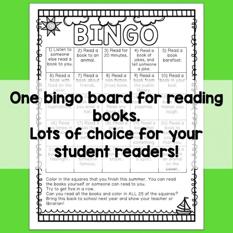 Summer Reading Bingo Cards (Print and Digital) | Librarians Teach