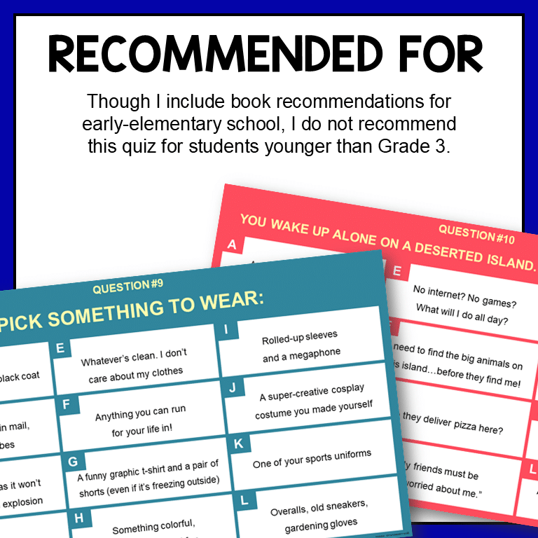 Reading Genre Personality Quiz for Elementary | Librarians Teach