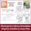 Kindergarten Library Orientation Printable Read-aloud Unit | Librarians ...