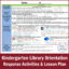 Kindergarten Library Orientation Printable Read-aloud Unit | Librarians ...