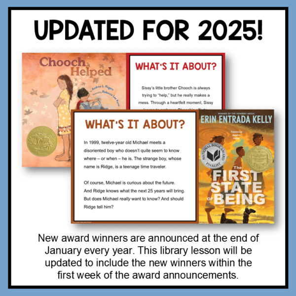 Book Awards Elementary Library Lesson | Librarians Teach