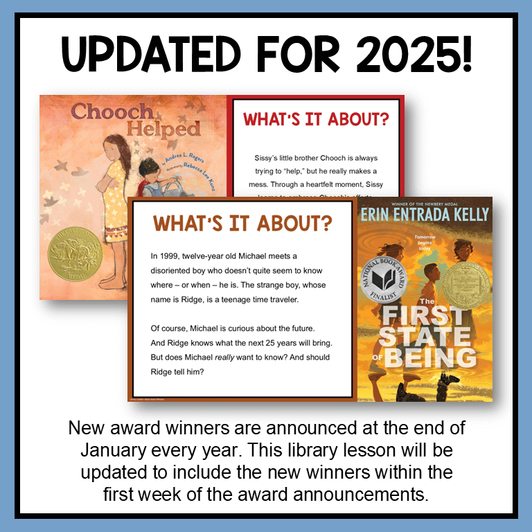 Book Awards Elementary Library Lesson | Librarians Teach