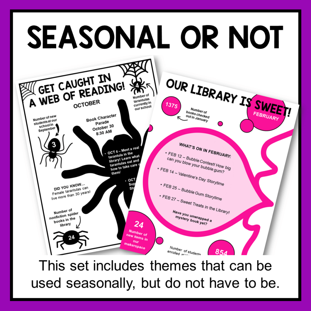 Infographics for Library Advocacy and Promotion Set 2 | Librarians Teach