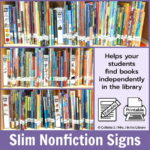 Library Shelf Signs BUNDLE with Pictures for Easy Browsing | Librarians ...
