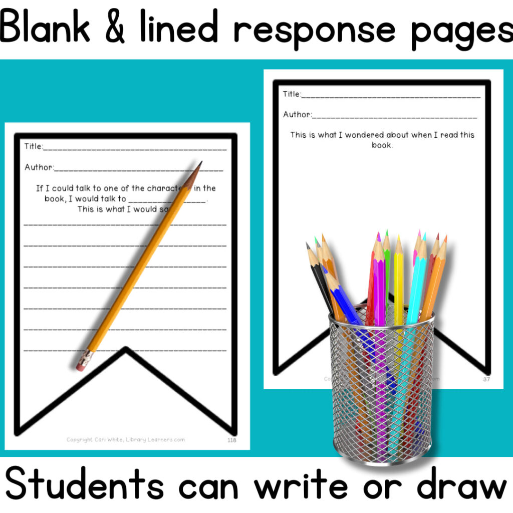 Book Review Writing Banners and Pennants Library Center | Librarians Teach