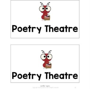 Poetry Picnic Library Centers | Librarians Teach