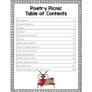 Poetry Picnic Library Centers | Librarians Teach