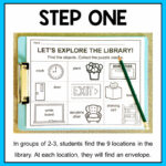 Library Orientation Scavenger Hunt for Grades K-2 or ELL | Librarians Teach