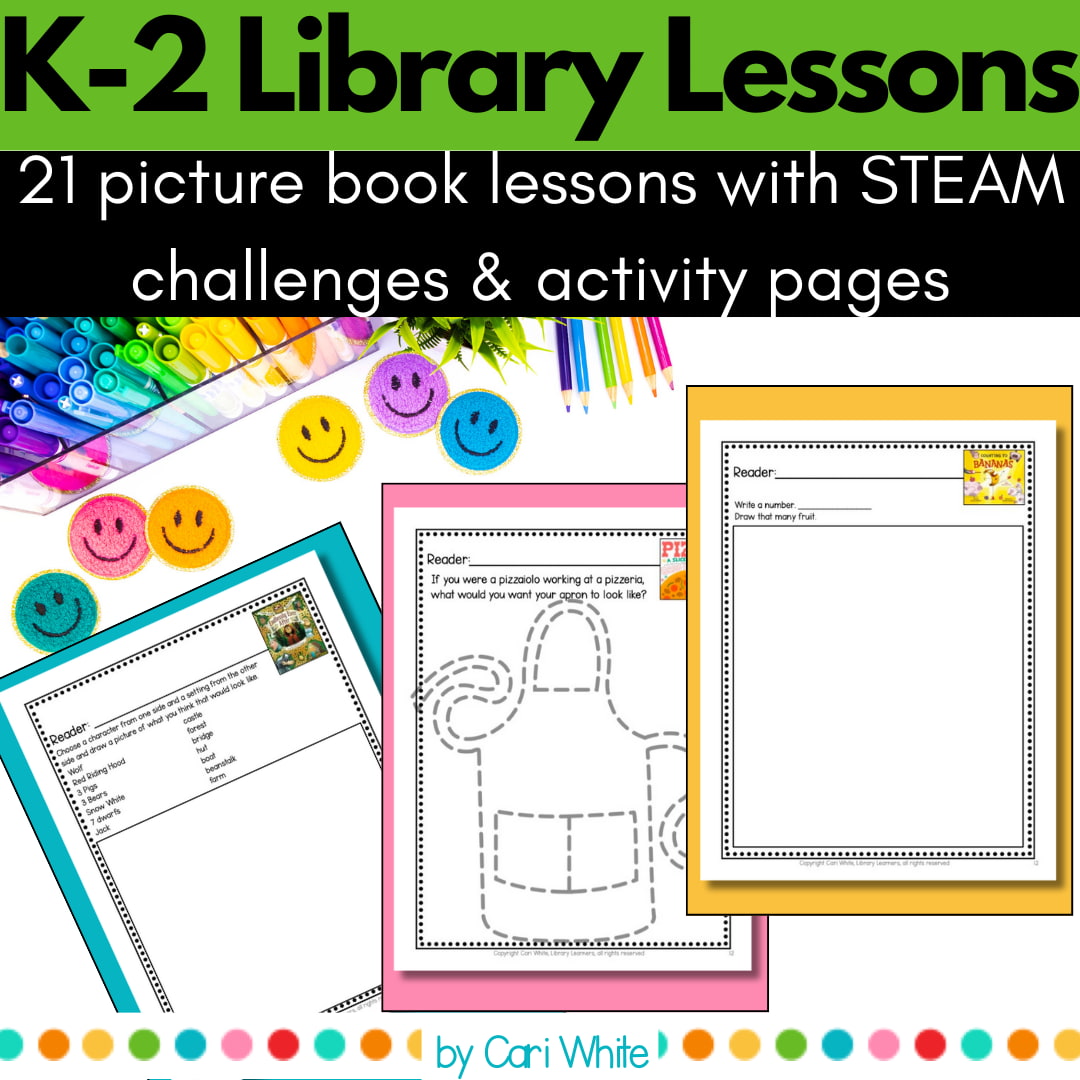 21 Library Lessons for Kindergarten, First, and Second Grade Picture ...