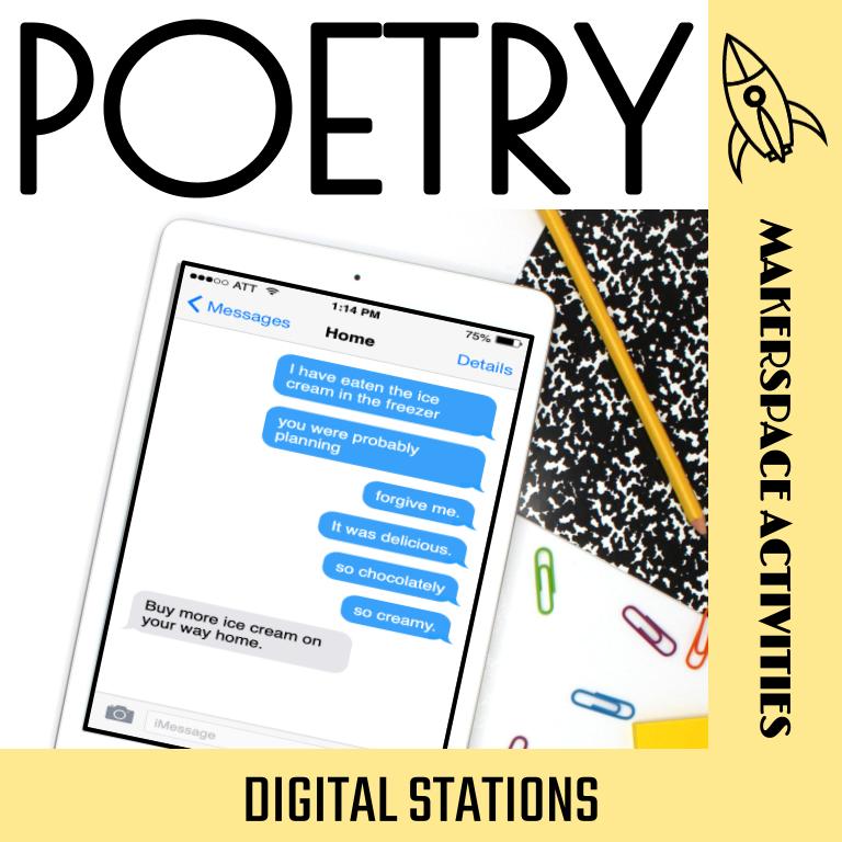 No-Prep Digital Poetry Makerspace Activities | Librarians Teach