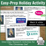 Christmas Owls: One-Class Research Activities & Read-aloud Lesson ...