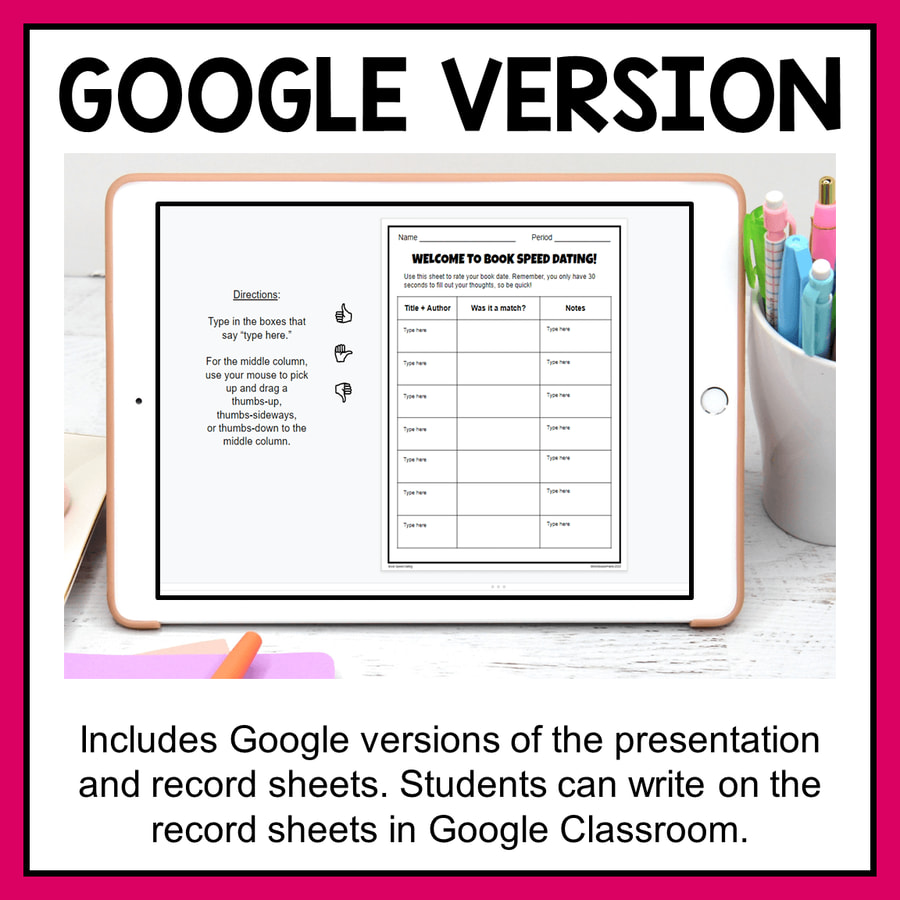 Book Speed Dating Secondary Library Lesson | Librarians Teach