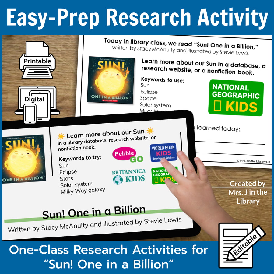 Sun & Eclipses: One-Class Research Activities & Read-aloud Lesson ...