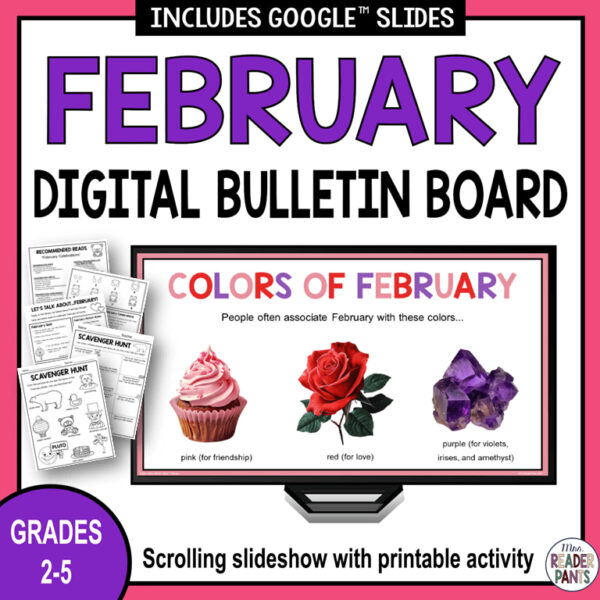 February Holidays Digital Bulletin Board & Scavenger Hunts for ...