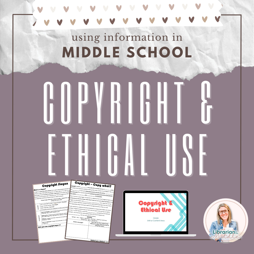 Copyright and Ethical Use Lesson for Middle School | Librarians Teach