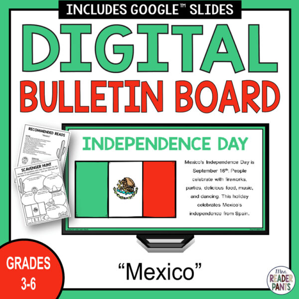Mexico Scavenger Hunt & Digital Bulletin Board for Elementary ...