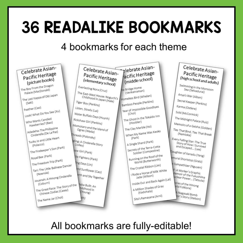 May Book Display Posters and Read-alike Bookmarks | Librarians Teach