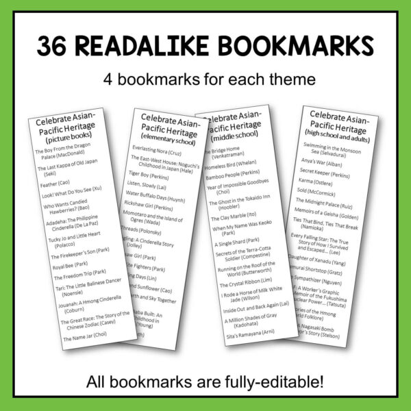 May Book Display Posters and Read-alike Bookmarks | Librarians Teach