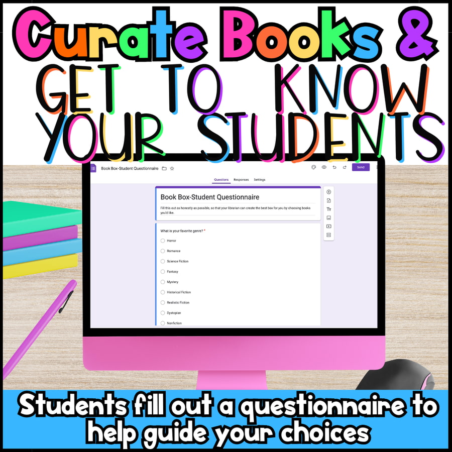 Year-long Library Program: Book Box Subscription BUNDLE for Middle ...