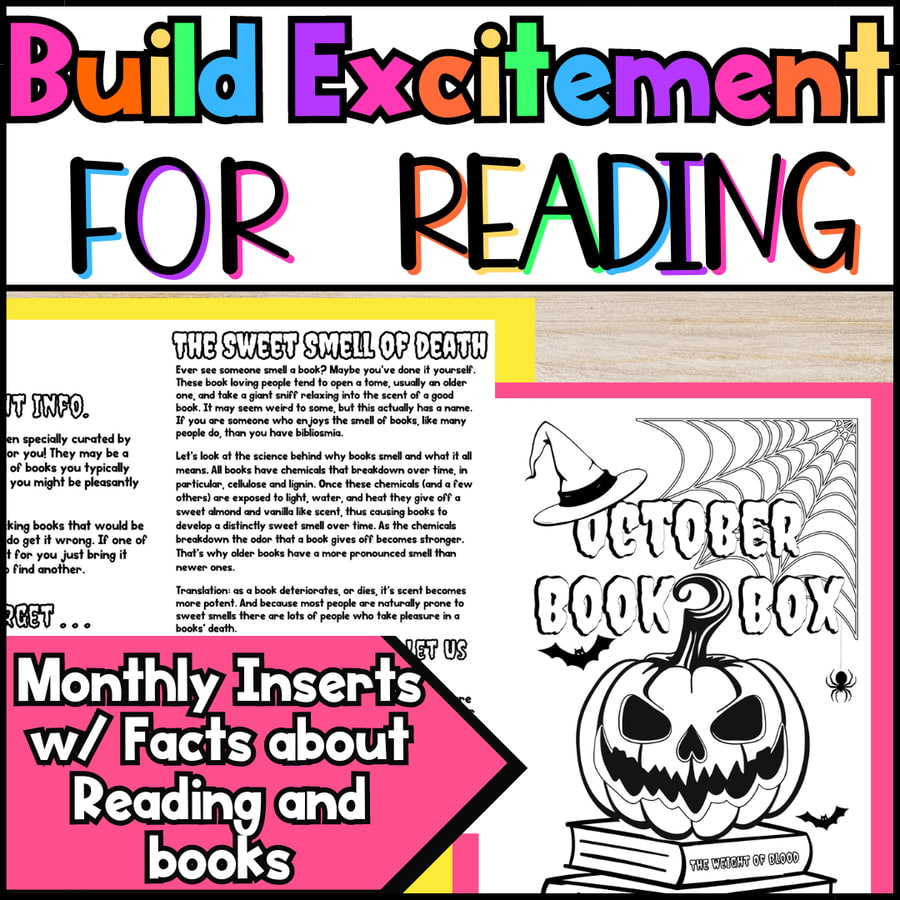 Year-long Library Program: Book Box Subscription BUNDLE for Middle ...