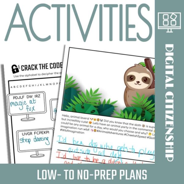 Low-Prep Printable Digital Citizenship Activities for Elementary ...