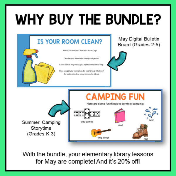 May Elementary Library Lessons BUNDLE | Librarians Teach