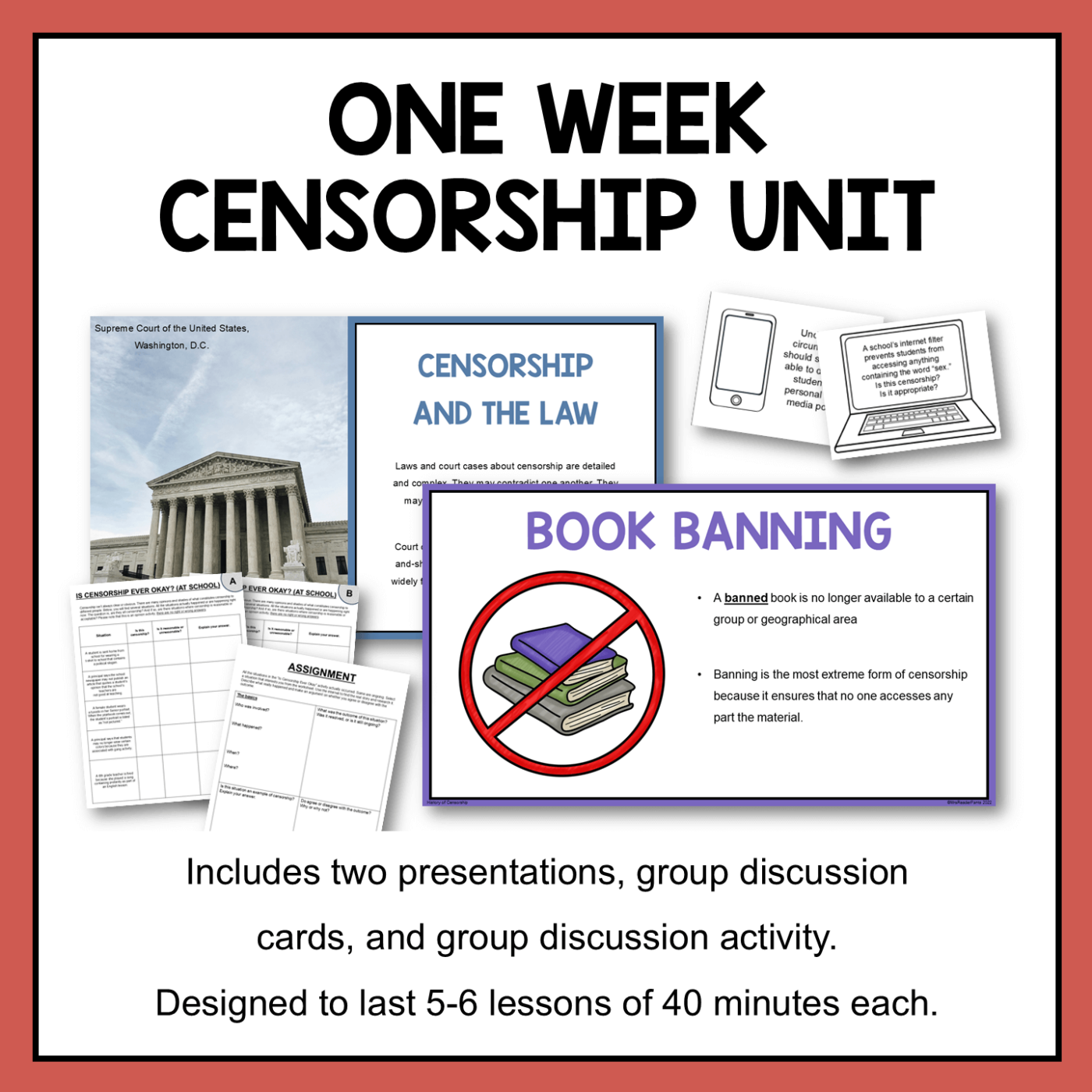 Censorship "Then and Now" Lessons BUNDLE | Librarians Teach