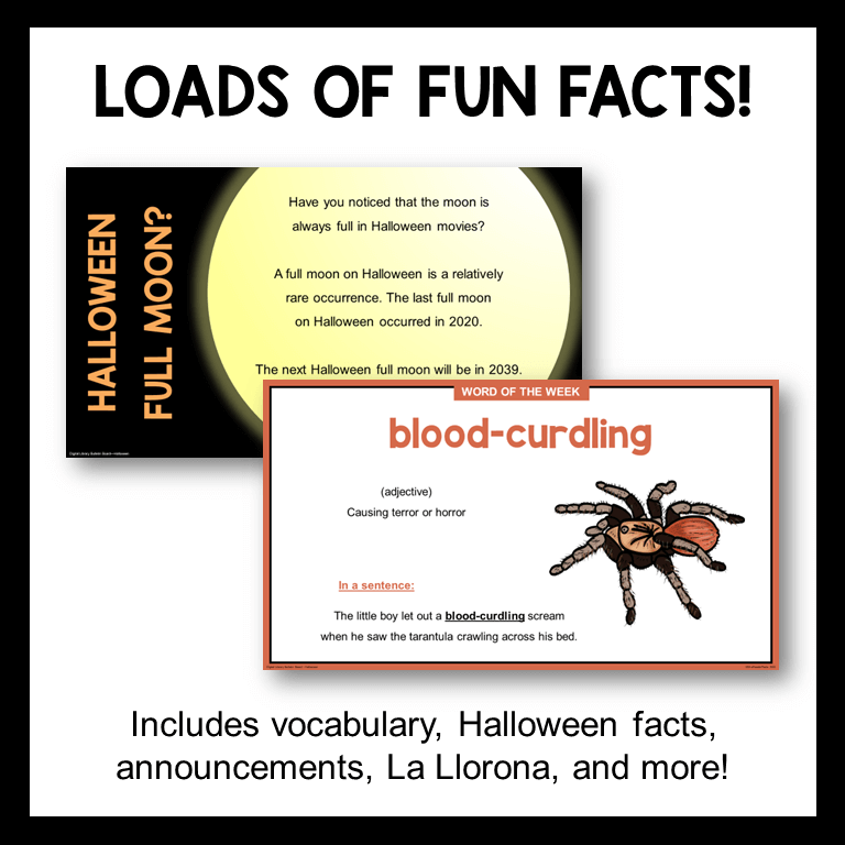 Halloween Digital Bulletin Board & Bookmarks for Secondary | Librarians ...