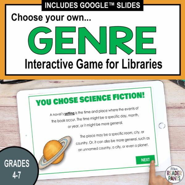 Interactive Genre Game and Crossword Puzzle Activity | Librarians Teach
