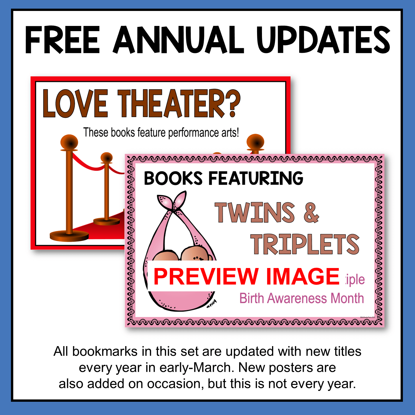 April Book Display Posters and Read-alike Bookmarks | Librarians Teach