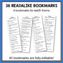 April Book Display Posters and Read-alike Bookmarks | Librarians Teach
