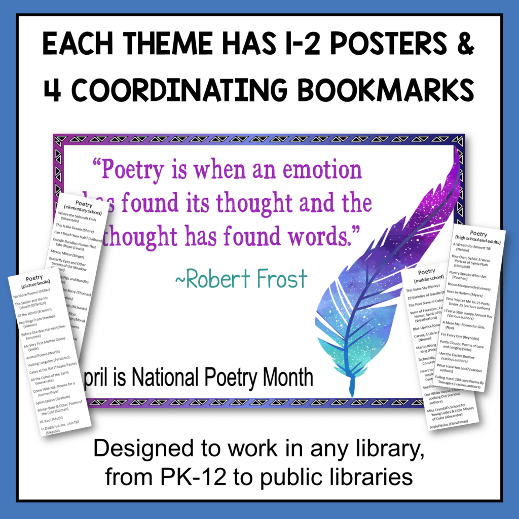 April Book Display Posters and Read-alike Bookmarks | Librarians Teach