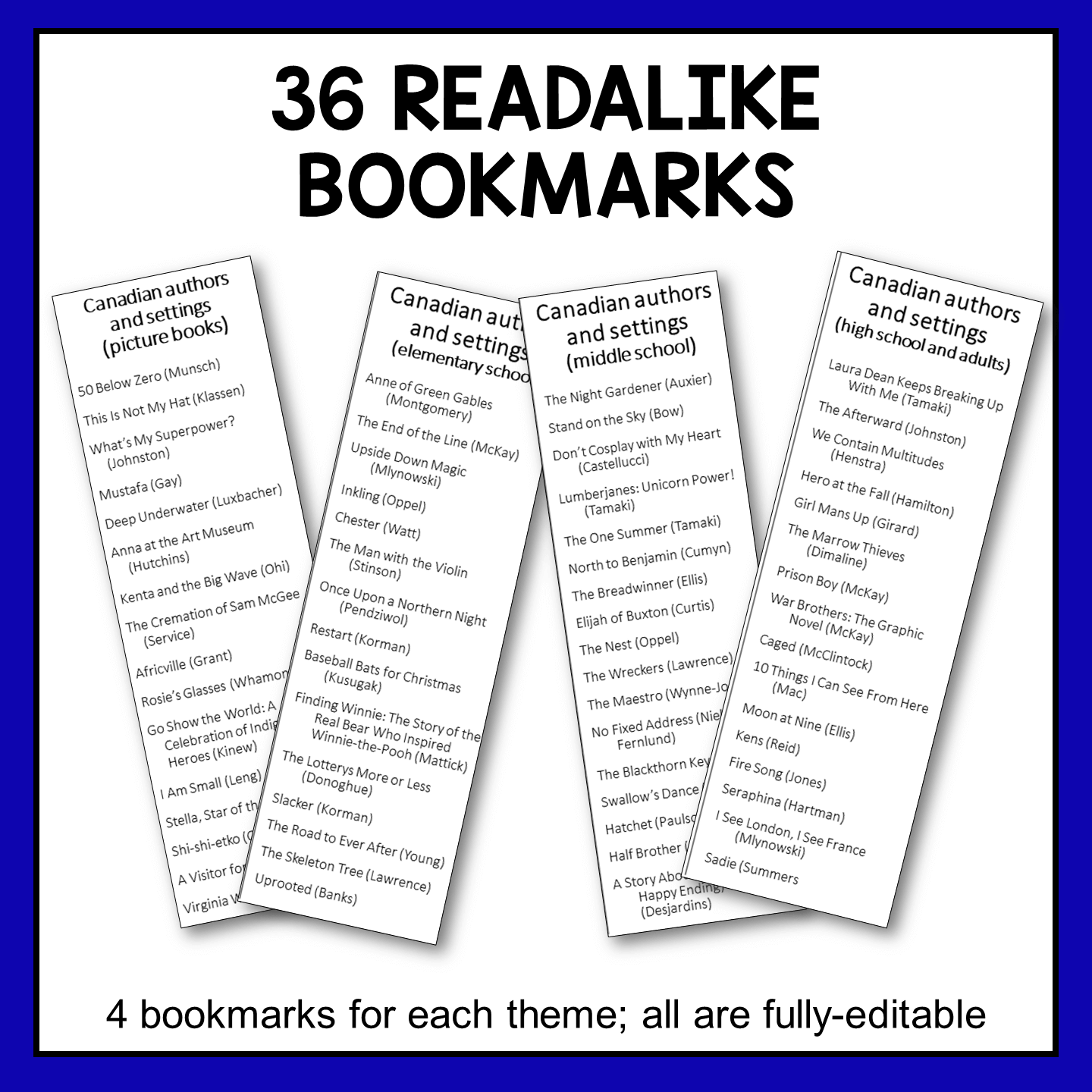 July Book Display Posters and Read-alike Bookmarks | Librarians Teach