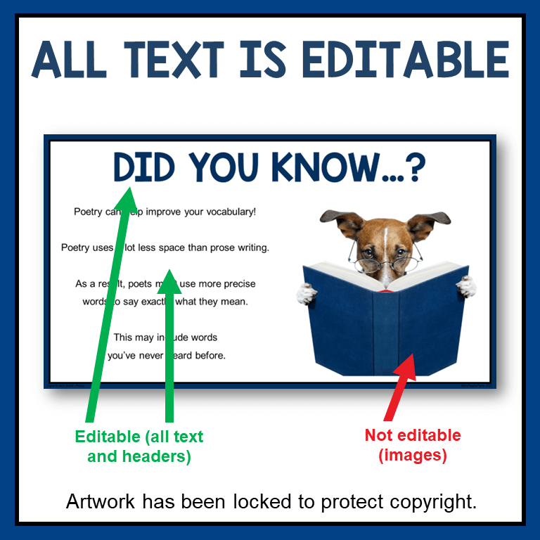 National Poetry Month Digital Bulletin Board for Secondary | Librarians ...