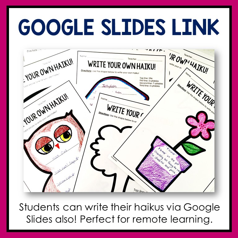 Haiku Poetry Writing Templates: Animals and Nature | Librarians Teach