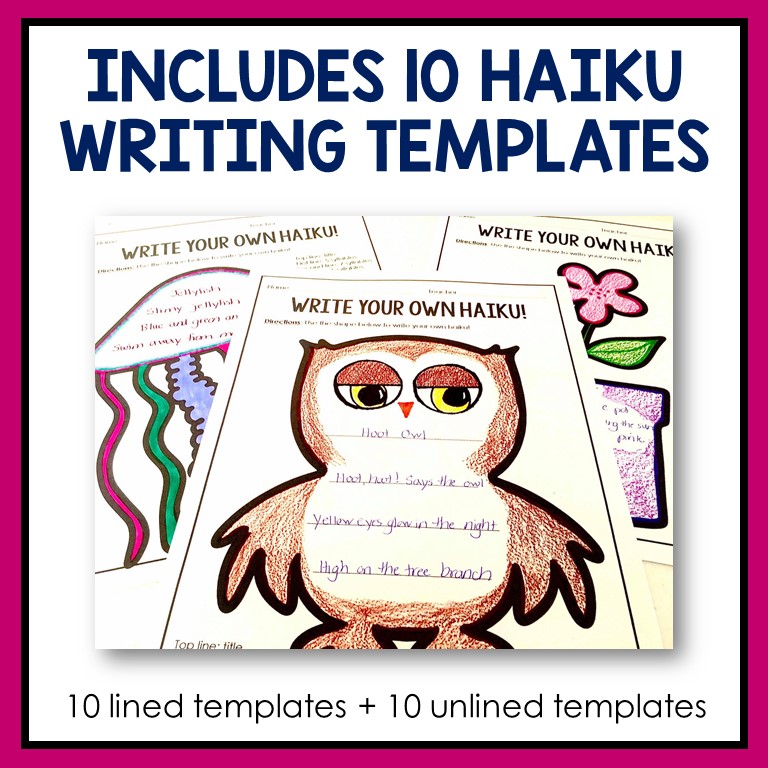Haiku Poetry Writing Templates: Animals and Nature | Librarians Teach