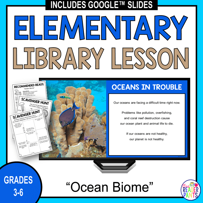 Oceans Biome Lesson and Scavenger Hunts | Librarians Teach