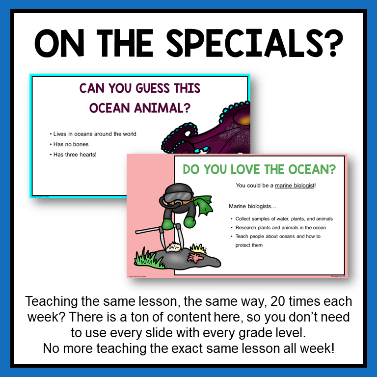 Oceans Storytime Lesson and Scavenger Hunts | Librarians Teach
