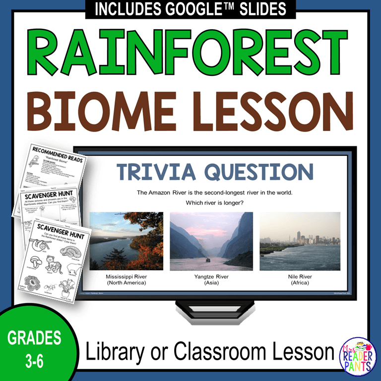 Rainforest Biome Lesson and Scavenger Hunts | Librarians Teach