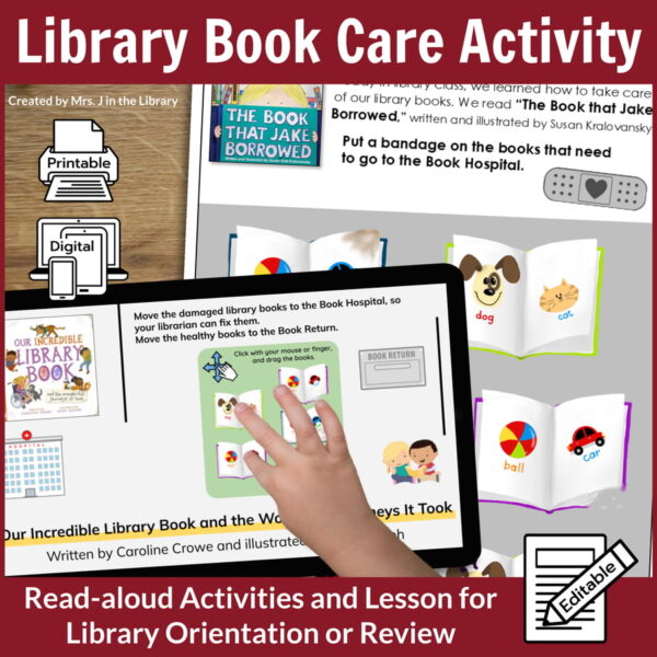 Library Orientation Read-aloud Activities & Lessons BUNDLE for ...
