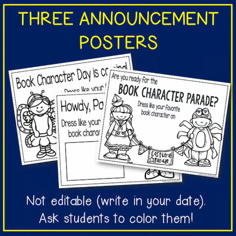 Book Character Parade Planning & Activities Kit | Librarians Teach
