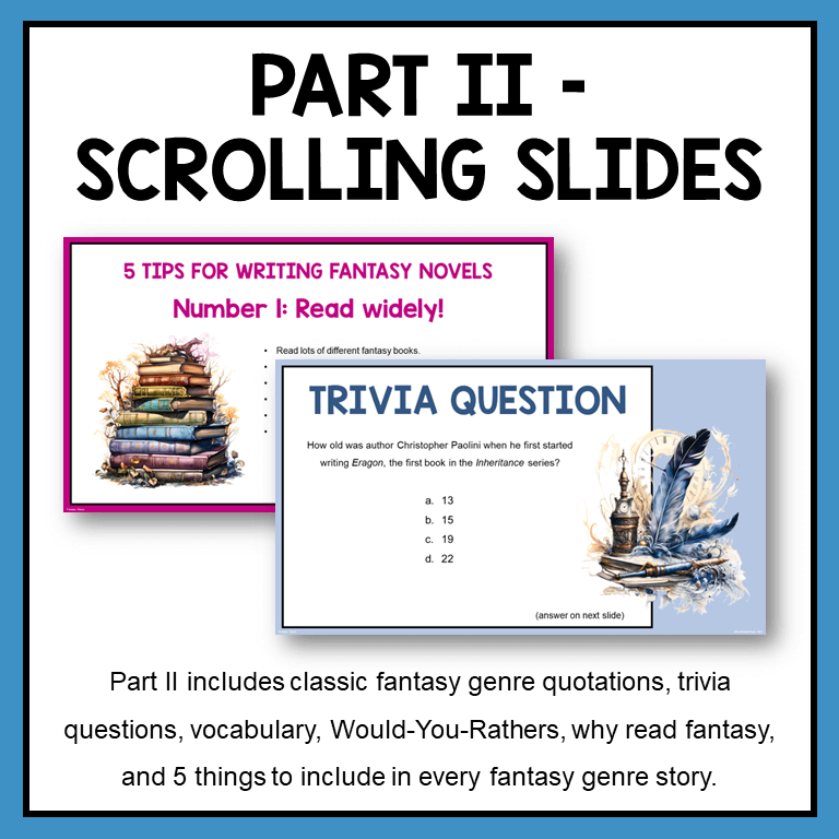 Fantasy Genre Lesson for Middle and High School | Librarians Teach