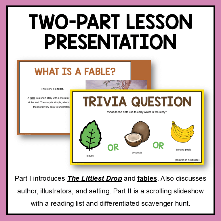 Picture Book Lesson for The Littlest Drop by Sascha Alper | Librarians ...